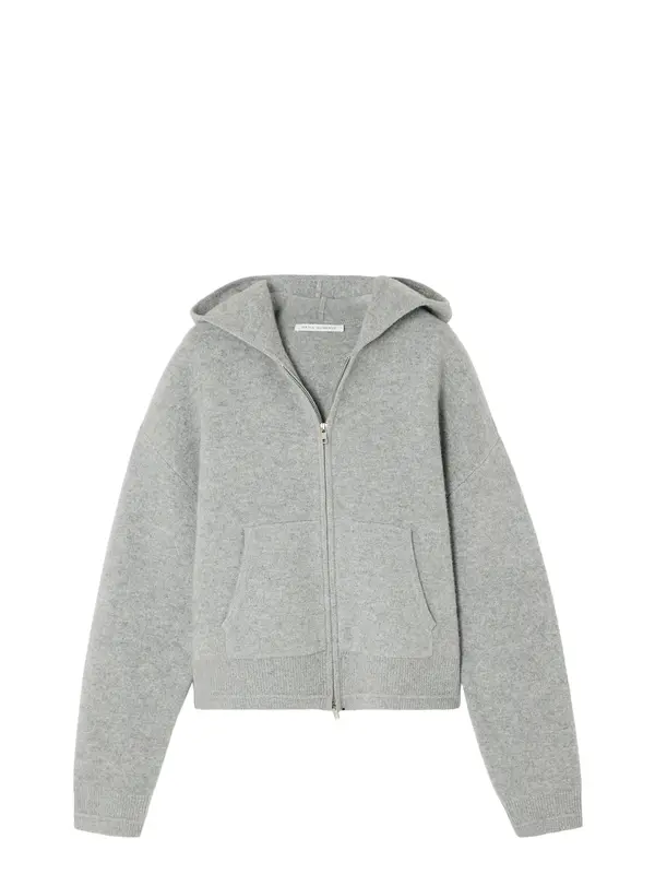 Maria Mcmanus Merino Wool Zip-up Hoodie - Gray