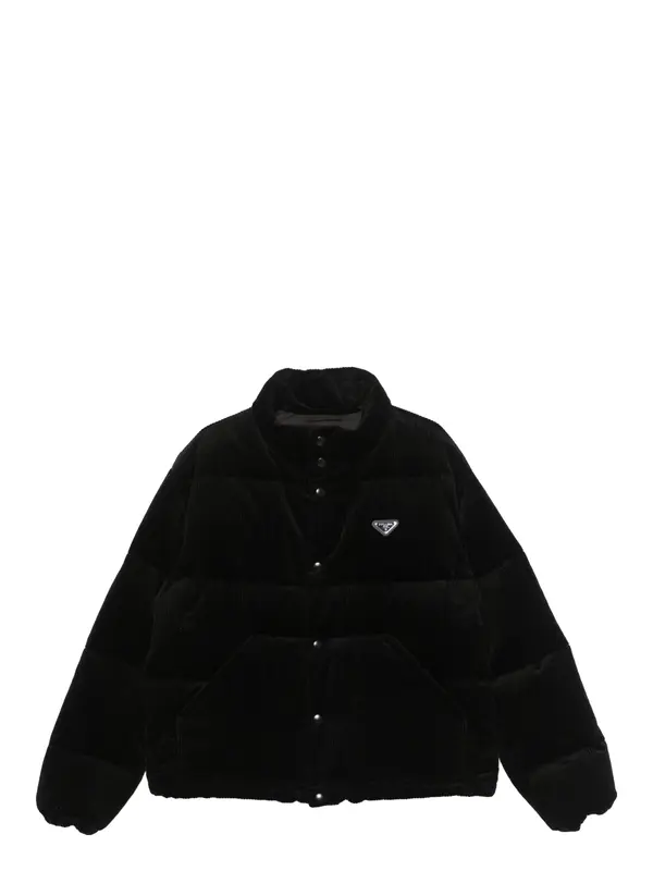 Prada Corduroy Padded Jacket - Black