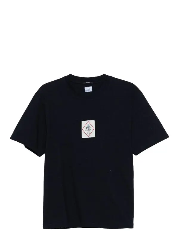 C.P. COMPANY Logo-patch T-shirt - Blue