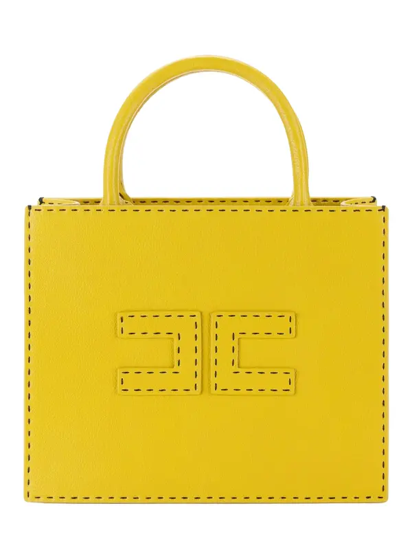 Elisabetta Franchi Small Tote Bag - Yellow