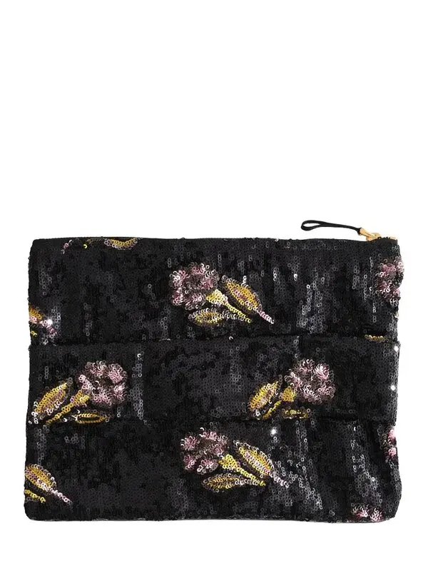 La DoubleJ Ruffle Clutch - Brown