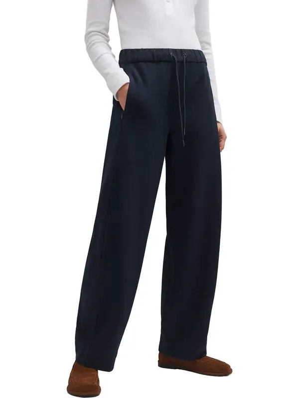 ME+EM Luxe Travel Tailoring Barrel-leg Pant - Navy