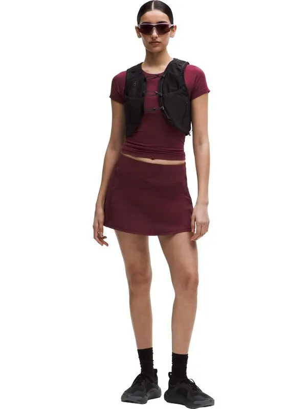 Lululemon Pace Rival Mid-rise Skirt - Burgundy Bay