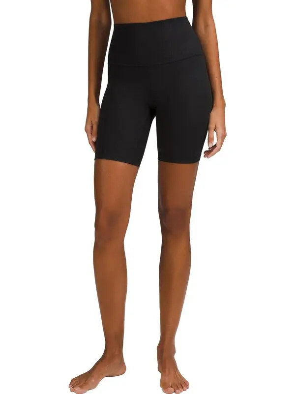 Lululemon Align™ High-rise Ribbed Short 8 - Black