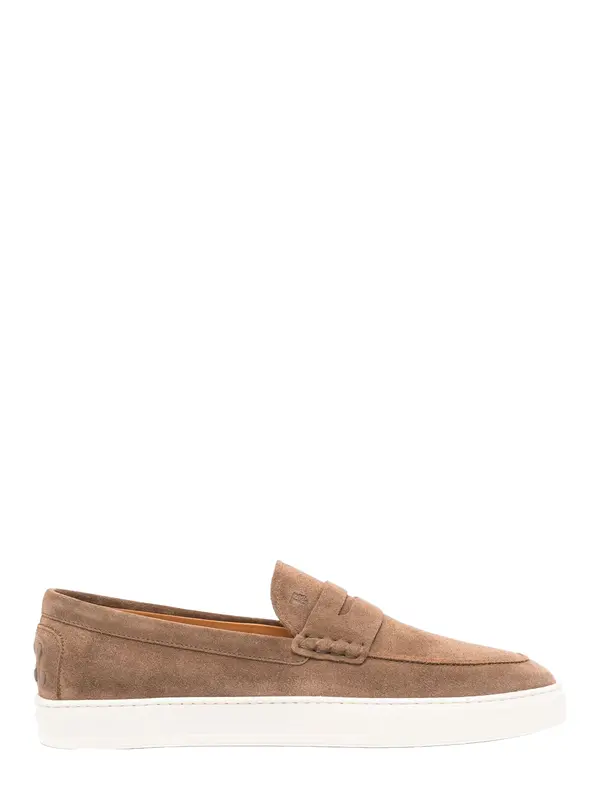 TOD'S Suede Loafers - Brown