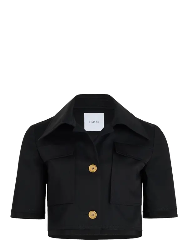Patou Cropped Jacket - Black