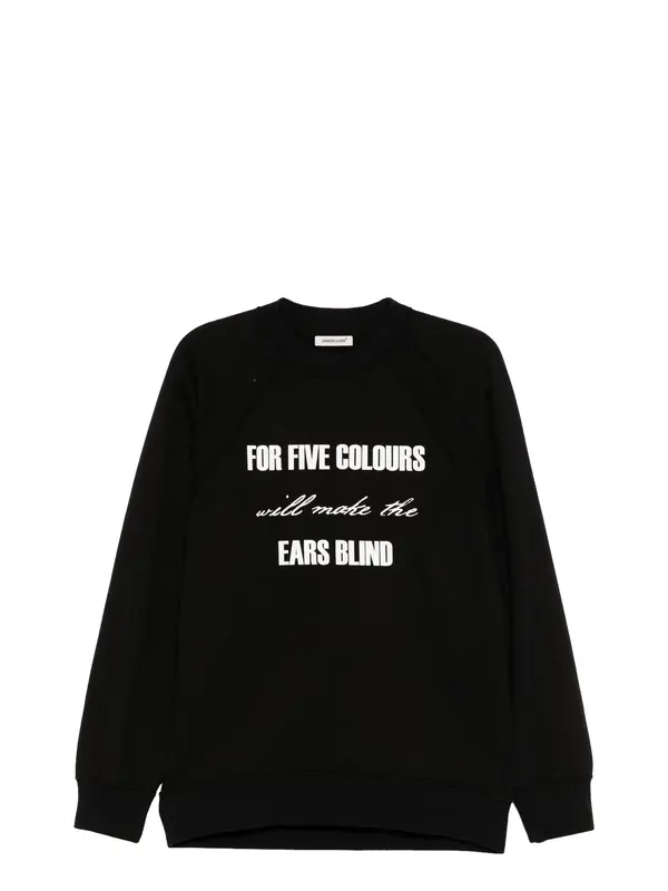 UNDERCOVERISM Slogan-print Sweatshirt - Black