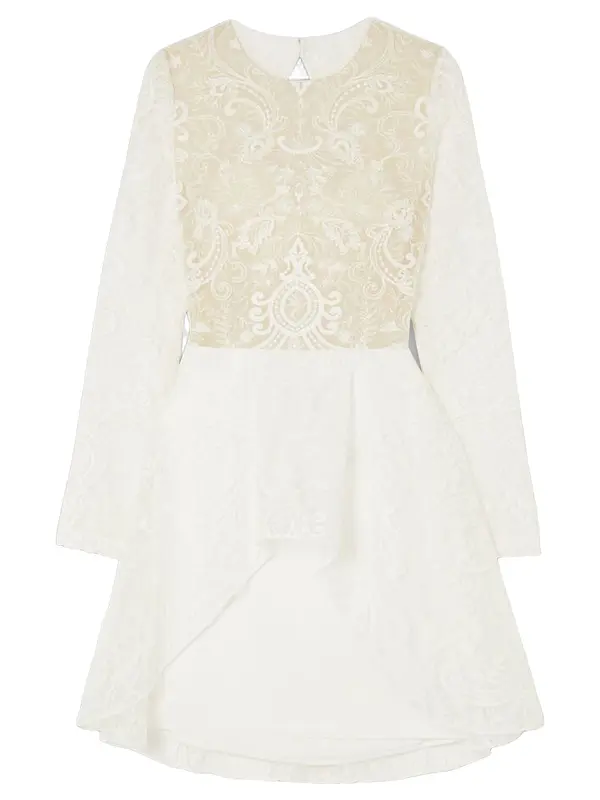 Rime Arodaky Sansa Open-back Mini Dress - Off-white