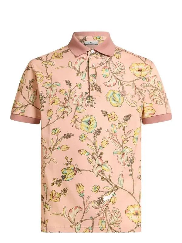 Etro Floral Polo Shirt - Pink