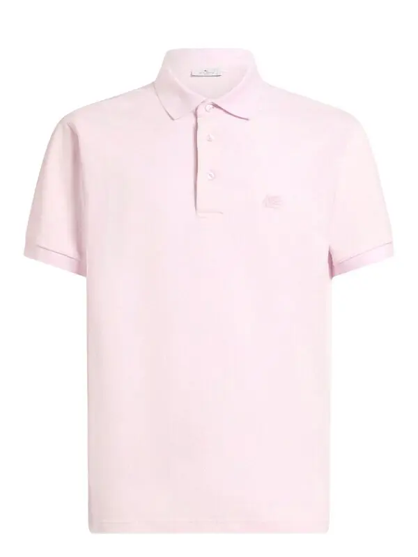 Etro Paisley Jacquard Polo Shirt - Pink