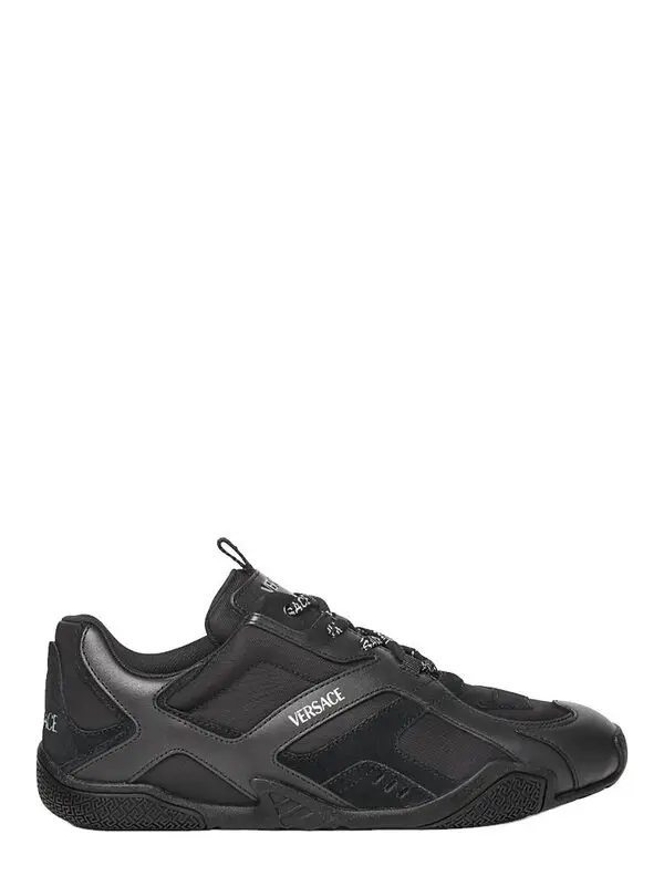Versace Lace Up Sneakers - Black