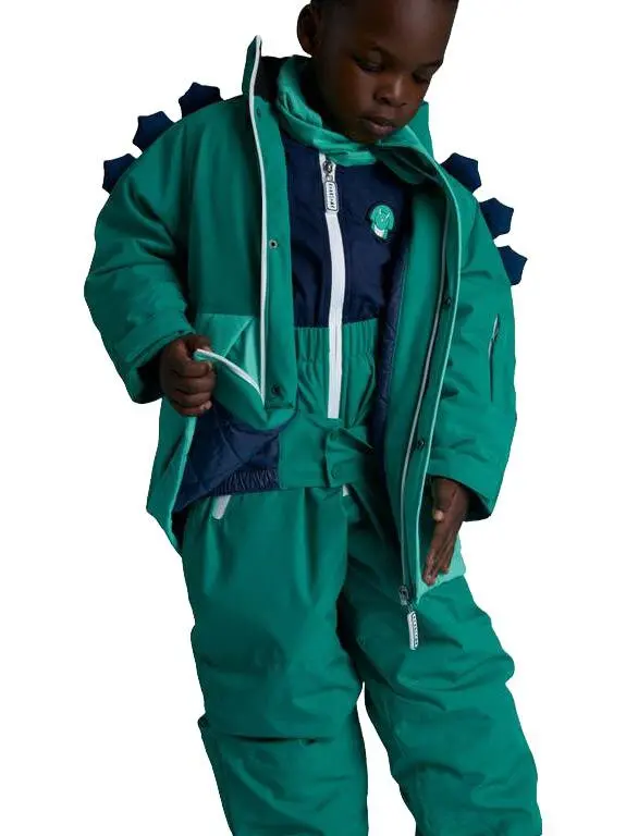 ROARSOME Spike Dinosaur Ski Jacket - Green