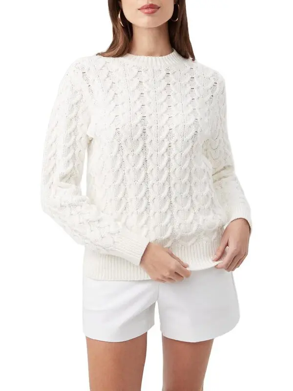 Trina Turk Corazon Sweater - Whitewash