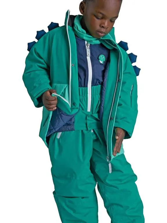 ROARSOME Spike The Dinosaur Ski Pants - Green