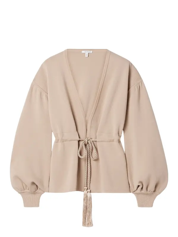 Max Mara Tiberio Belted Wool Cardigan - Neutrals