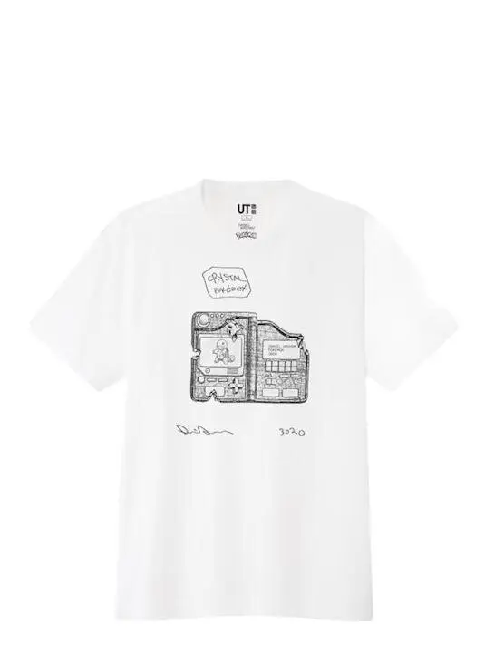 DANIEL ARSHAM X Pokemon X Uniqlo Crystal Pokedex Tee Shirt - White