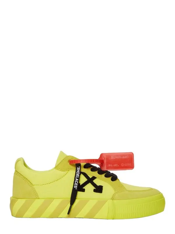 Off-White Vulc Low Canvas Sneakers - Yellow/black