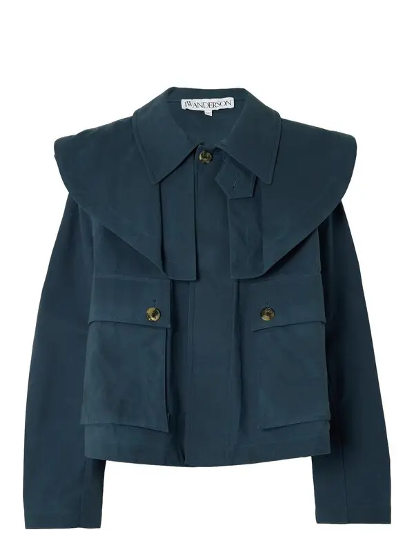JW Anderson Layered Cotton Jacket - Blue