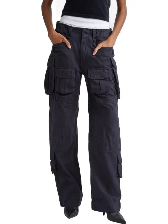 Alexander Wang Brief Waistband Ripstop Cargo Pants - Asphalt
