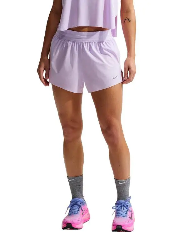 Nike Swift Dri-fit Mid-rise Running Shorts - 511 Violet Mist