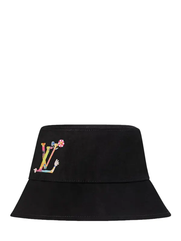 LOUIS VUITTON X Takashi Murakami Reversible Superflat Bucket Hat - Black