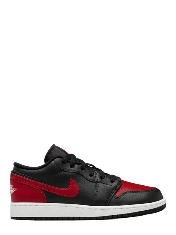 JORDAN 1 Low Top Sneakers - Black/varsity Red/summit White