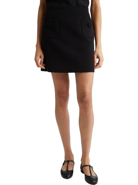 Max Mara Pagine Cady Skirt - Black