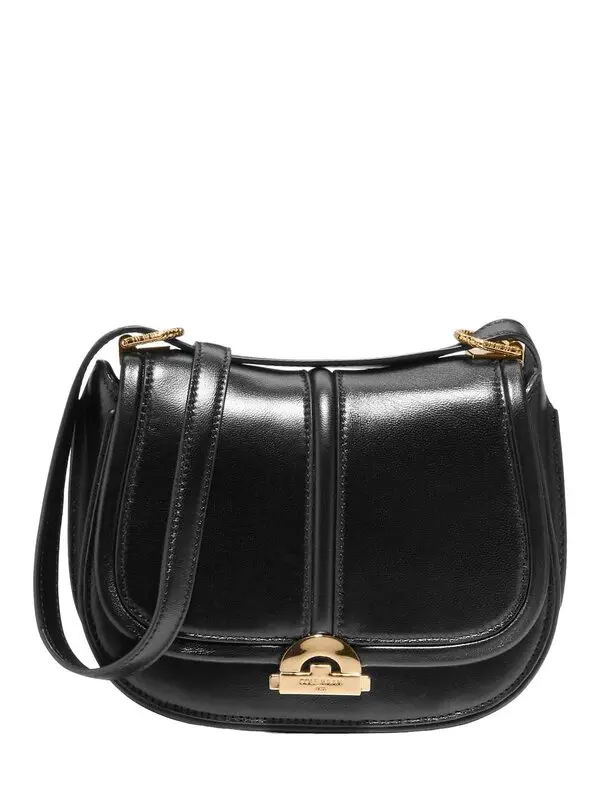 Cole Haan Celenea Leather Shoulder Bag - Black