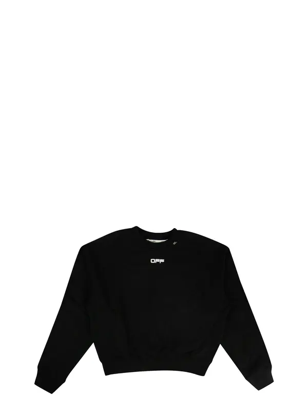 Off-White Wavy Line Crewneck Sweatshirt - Black