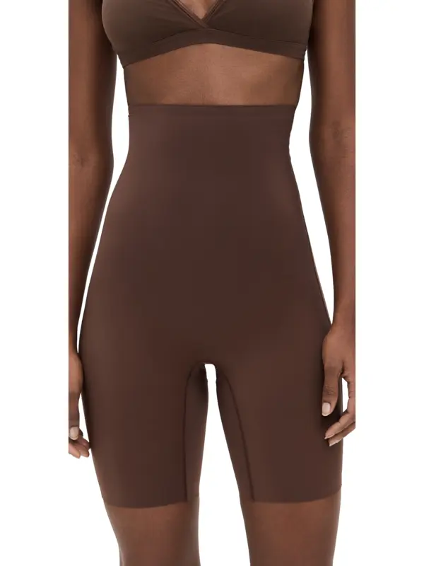 Commando Zone Smoothing High Waisted Shorts - Mocha