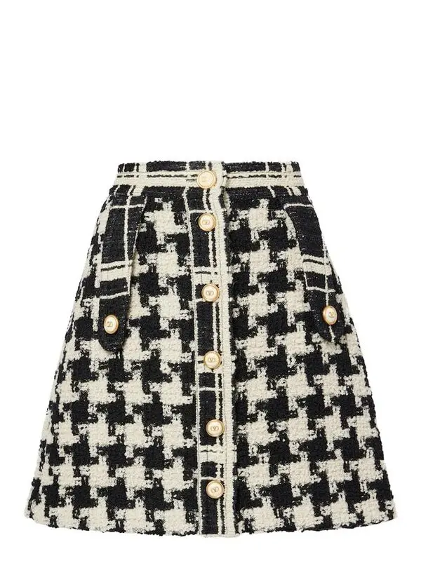 Valentino Garavani Wool-blend Tweed Miniskirt - Multicoloured