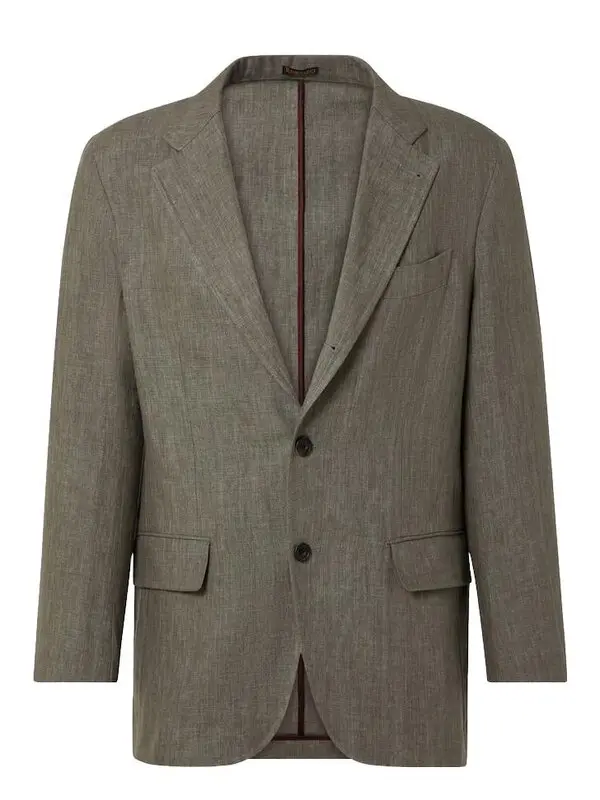Rubinacci Linen Blazer - Green