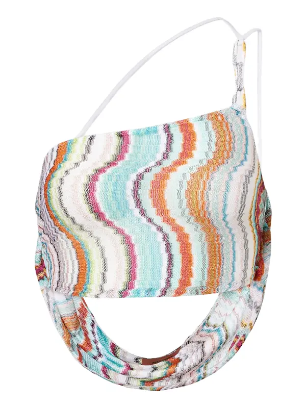 Missoni Zig Zag Lamé Crop Top - Multicoloured