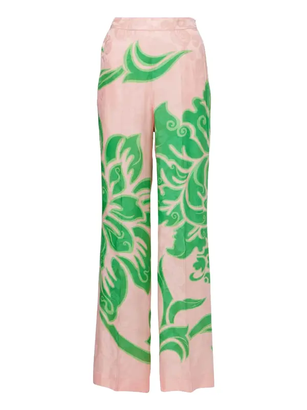 Etro Printed Straight Pants - Multicoloured