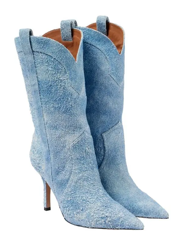 Paris Texas Paloma 95 Knee-high Boots - Blue