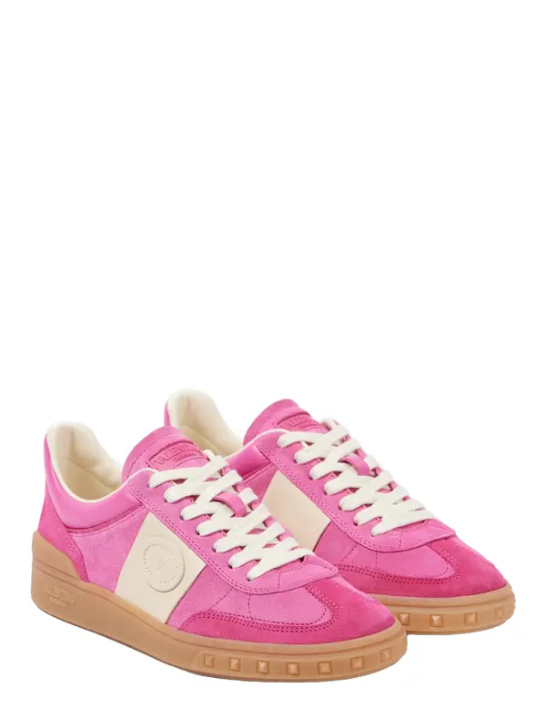 Valentino Garavani Upvillage Suede Sneakers - Pink