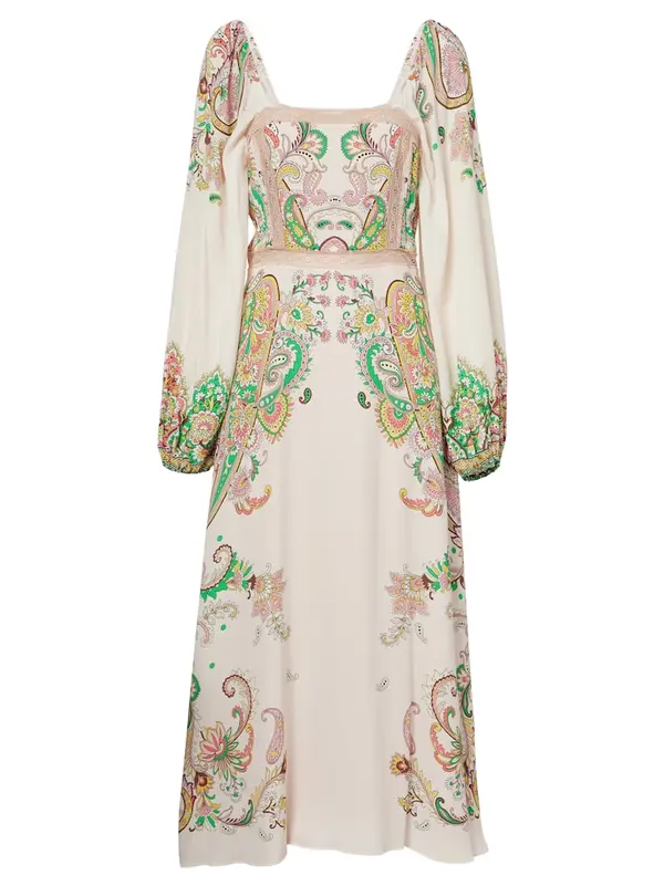 Etro Printed Midi Dress - Multicoloured