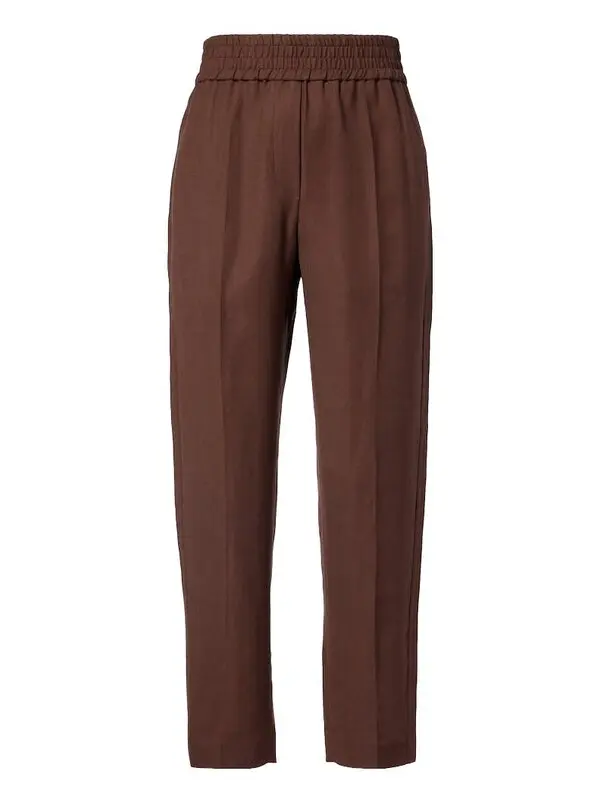 Brunello Cucinelli Mid-rise Straight Pants - Brown