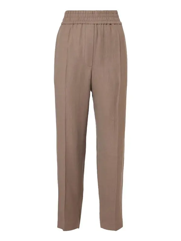 Brunello Cucinelli Mid-rise Straight Pants - Brown
