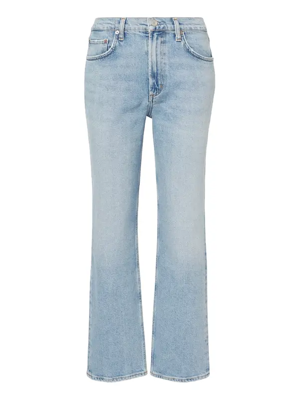 AGOLDE Valen Mid-rise Straight Jeans - Blue