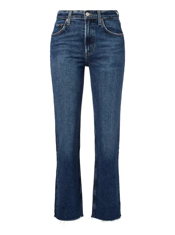 AGOLDE Valen Mid-rise Straight Jeans - Blue