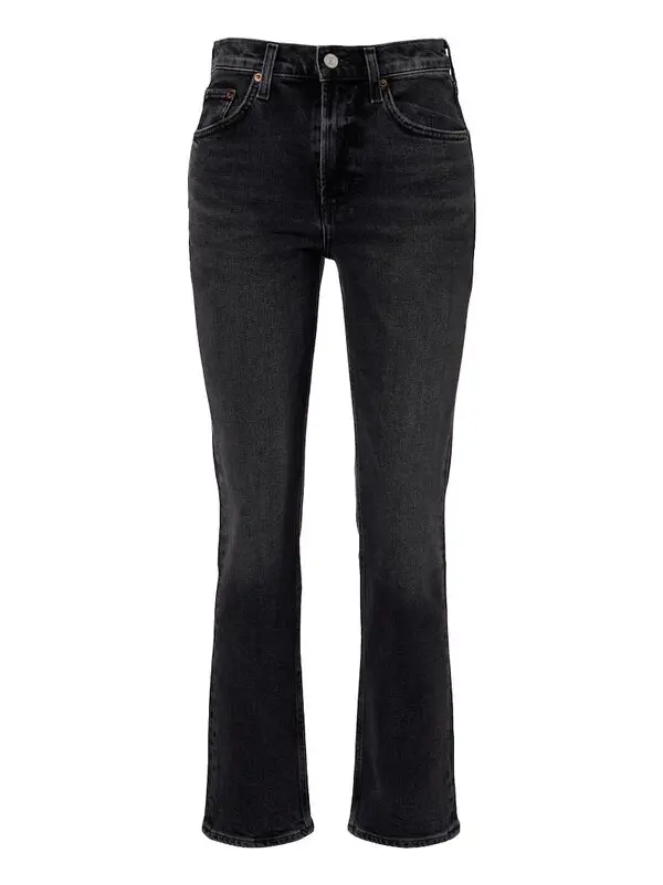 AGOLDE Valen Mid-rise Straight Jeans - Grey