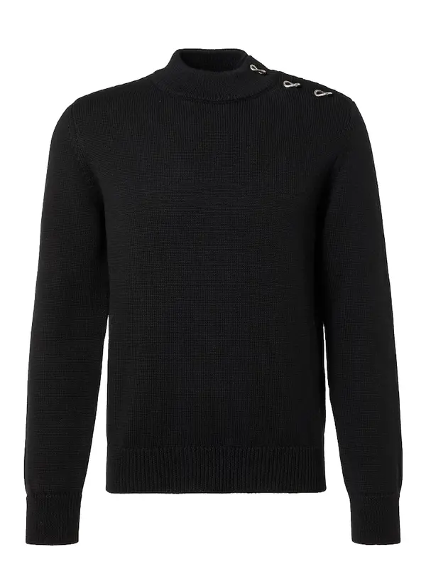 JIL SANDER Wool Sweater - Black
