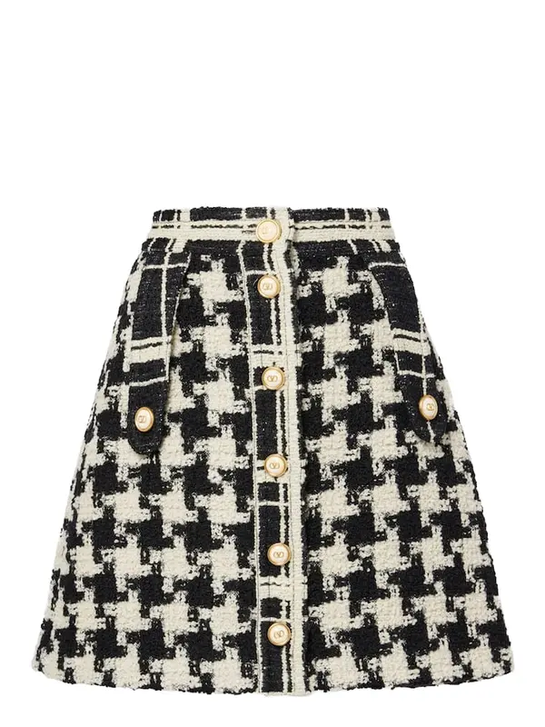 Valentino Garavani Wool-blend Tweed Miniskirt - Multicoloured