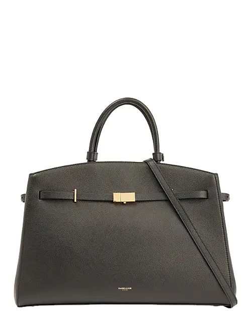 DEMELLIER The Hudson Leather Tote Bag - Black