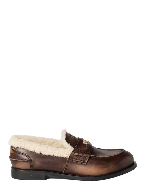 Miu Miu Moccasins - Brown