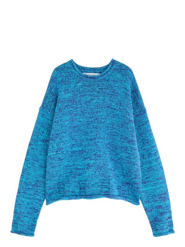 JW Anderson Space-dyed Cotton-blend Jumper - Blue