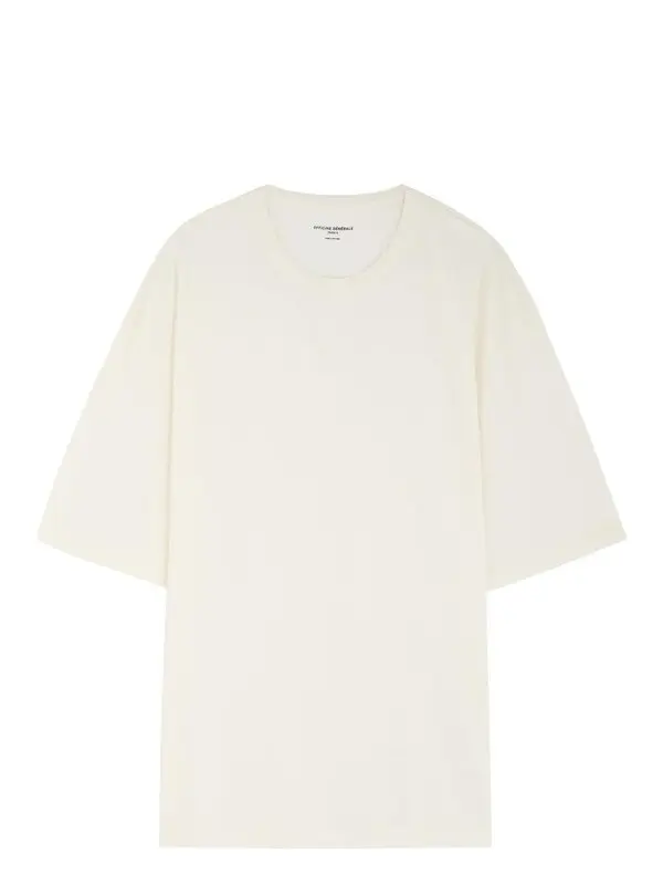 Officine Générale Benny Jersey T-shirt - Ecru