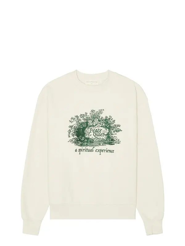 MUSEUM OF PEACE & QUIET Spiritual Experience Crewneck Sweatshirt - Bone