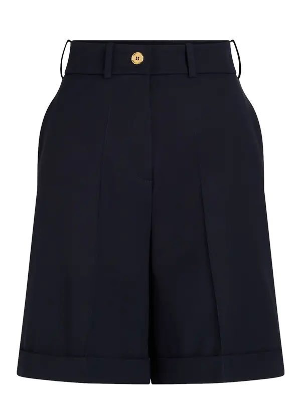 Patou Twill Bermuda Shorts - Black